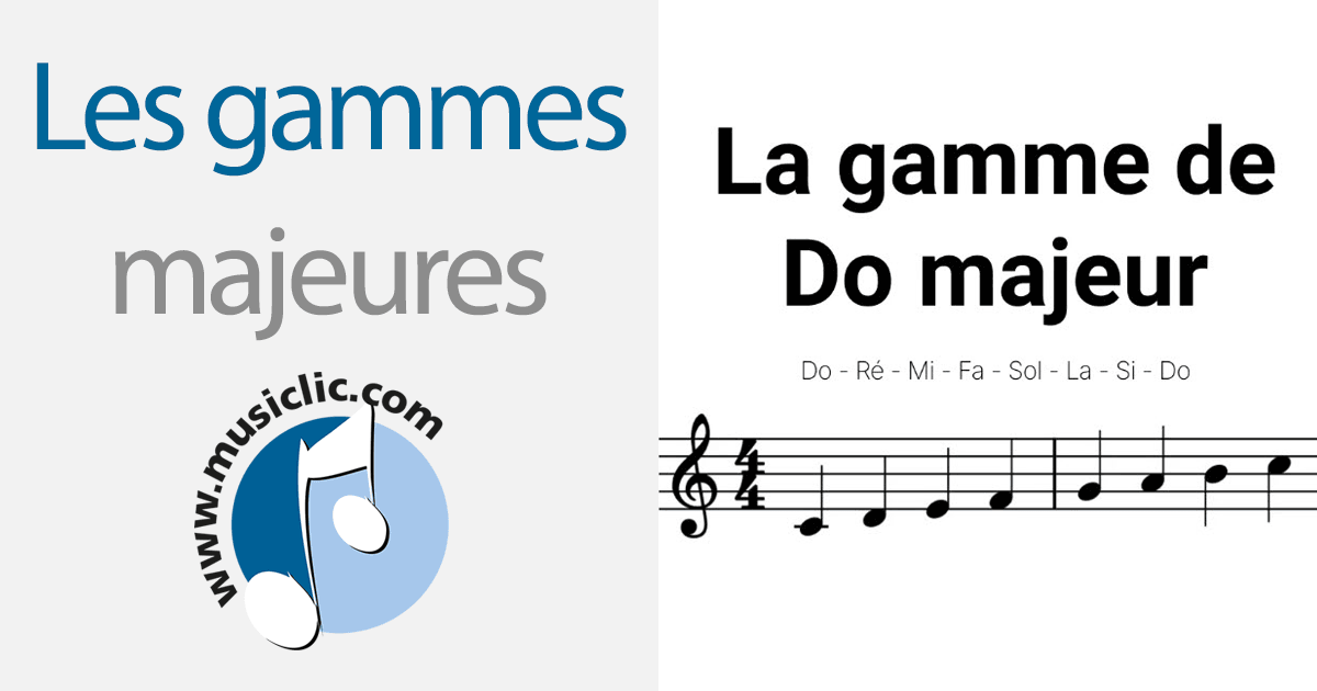 Gamme de Do majeur - Cours de solfège - Musiclic