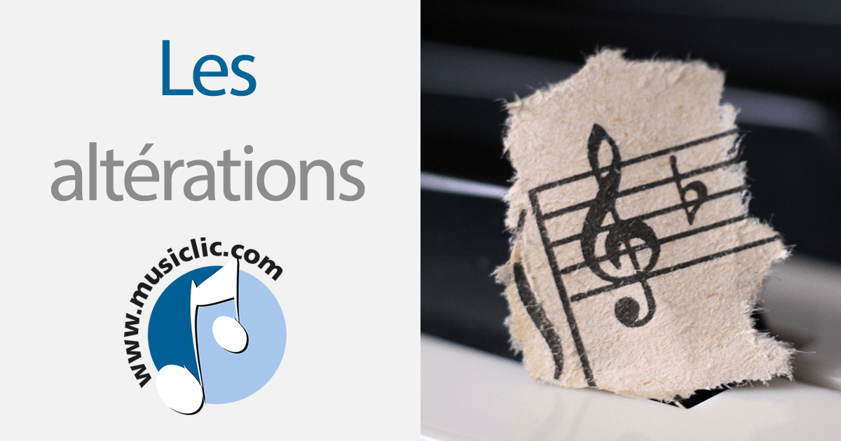 Les altérations en musique – Cours de solfège - Musiclic